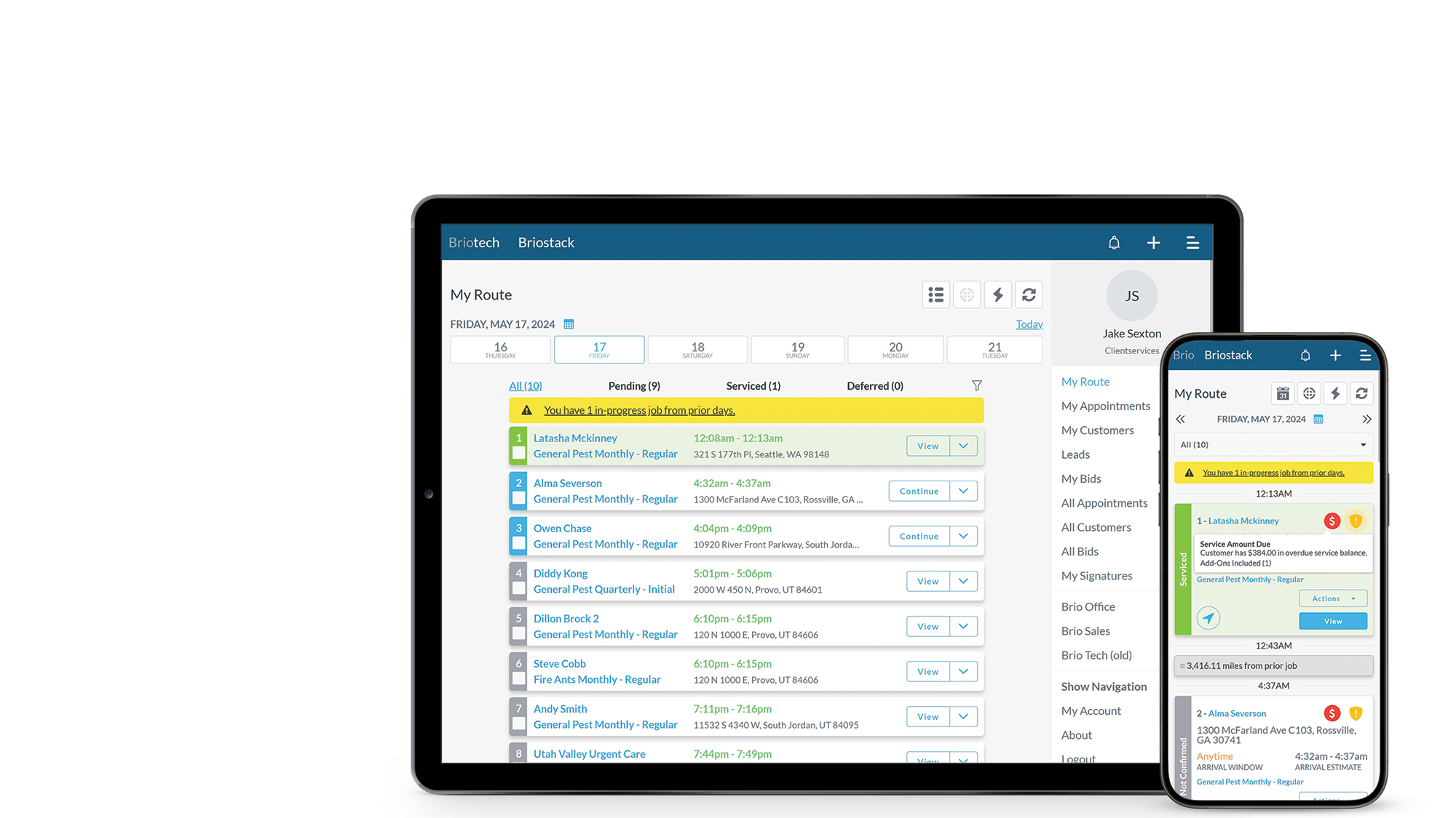 Lawn Care Software | Scheduling, Routing, CRM+ | Briostack